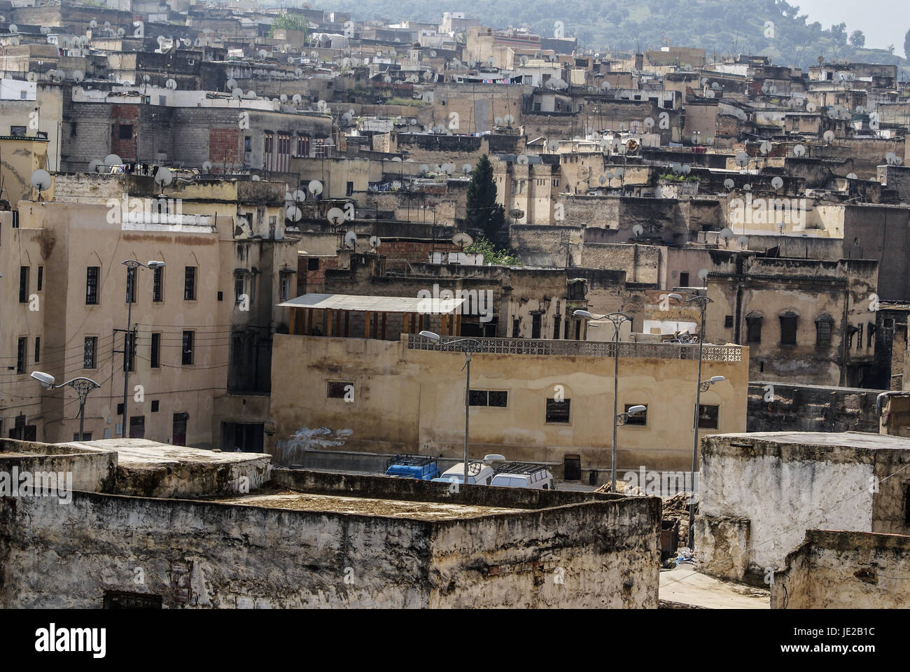 View of Fez medina (Old town of Fes), Morocco Stock Photo - Alamy