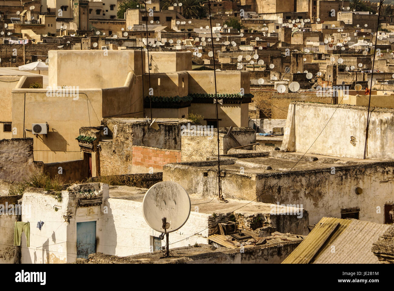 View of Fez medina (Old town of Fes), Morocco Stock Photo - Alamy