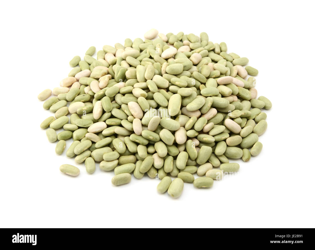 Flageolet beans, isolated on a white background Stock Photo - Alamy