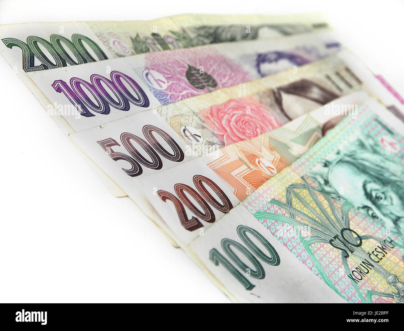 100 czech koruna note hi-res stock photography and images - Alamy