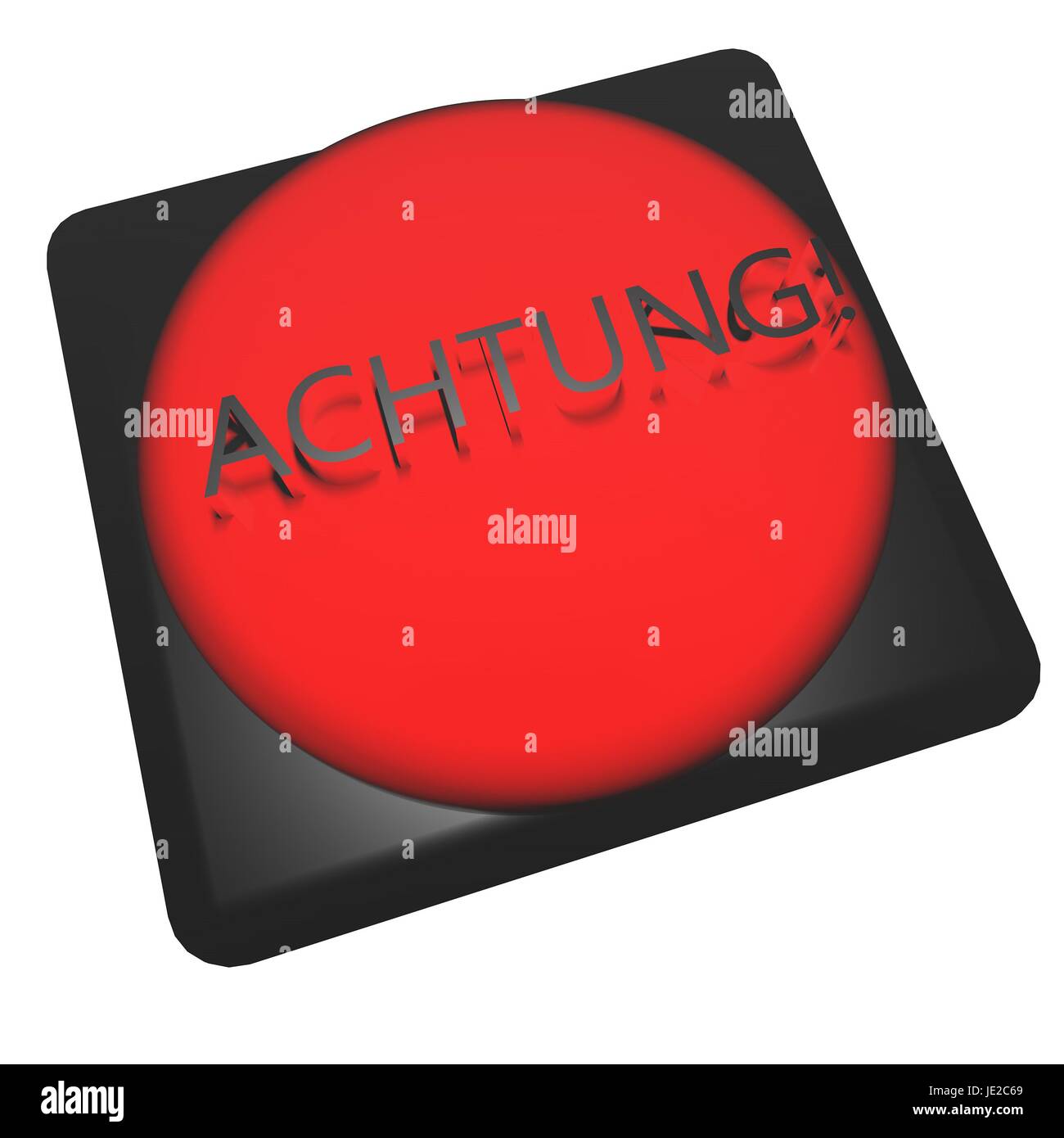 Danger achtung Cut Out Stock Images & Pictures - Alamy