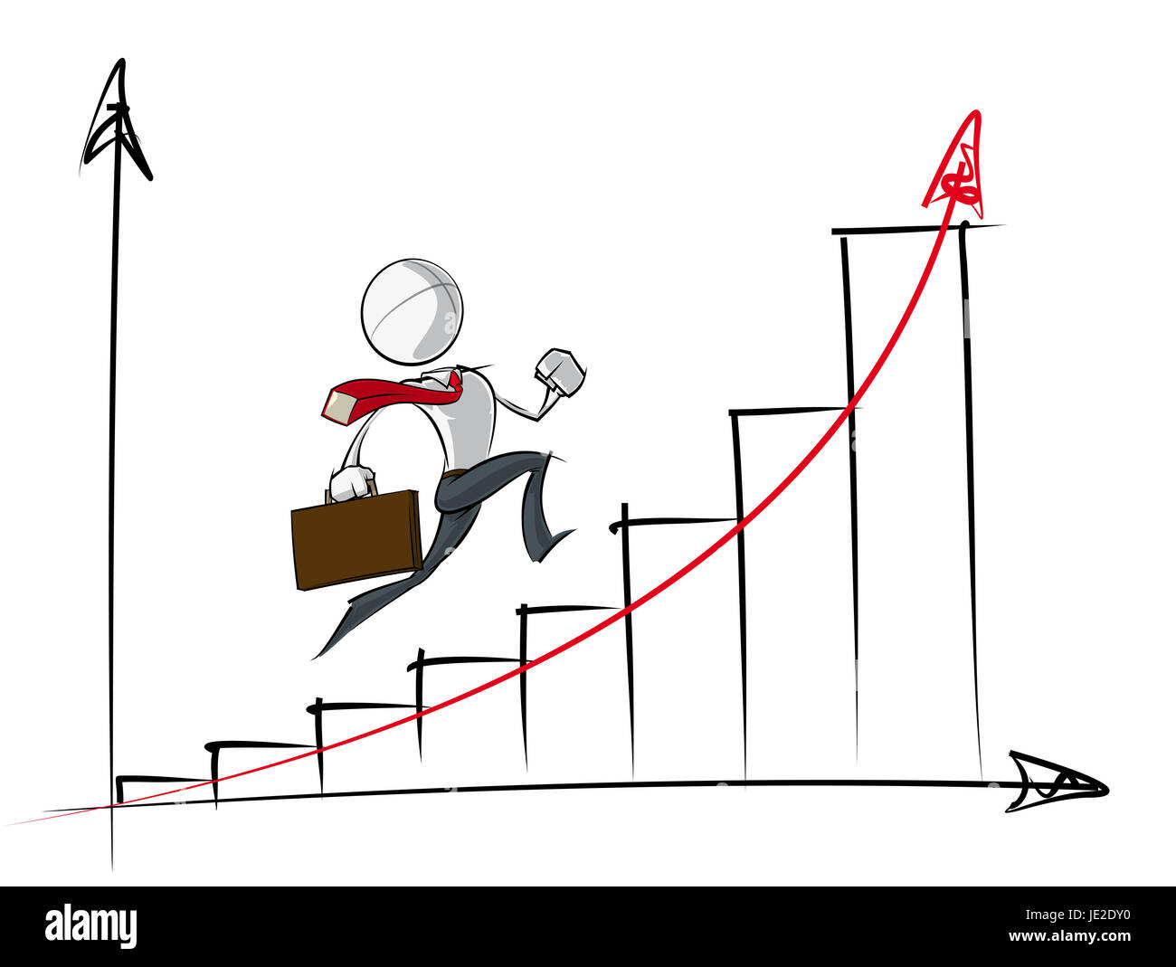 Sparse vector illustration of a of a generic Business cartoon character ...