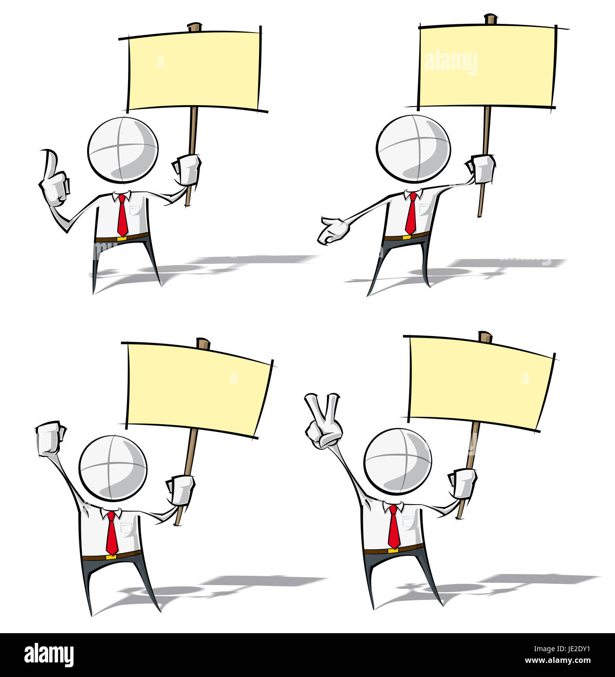 Cartoon Placard High Resolution Stock Photography and Images - Alamy