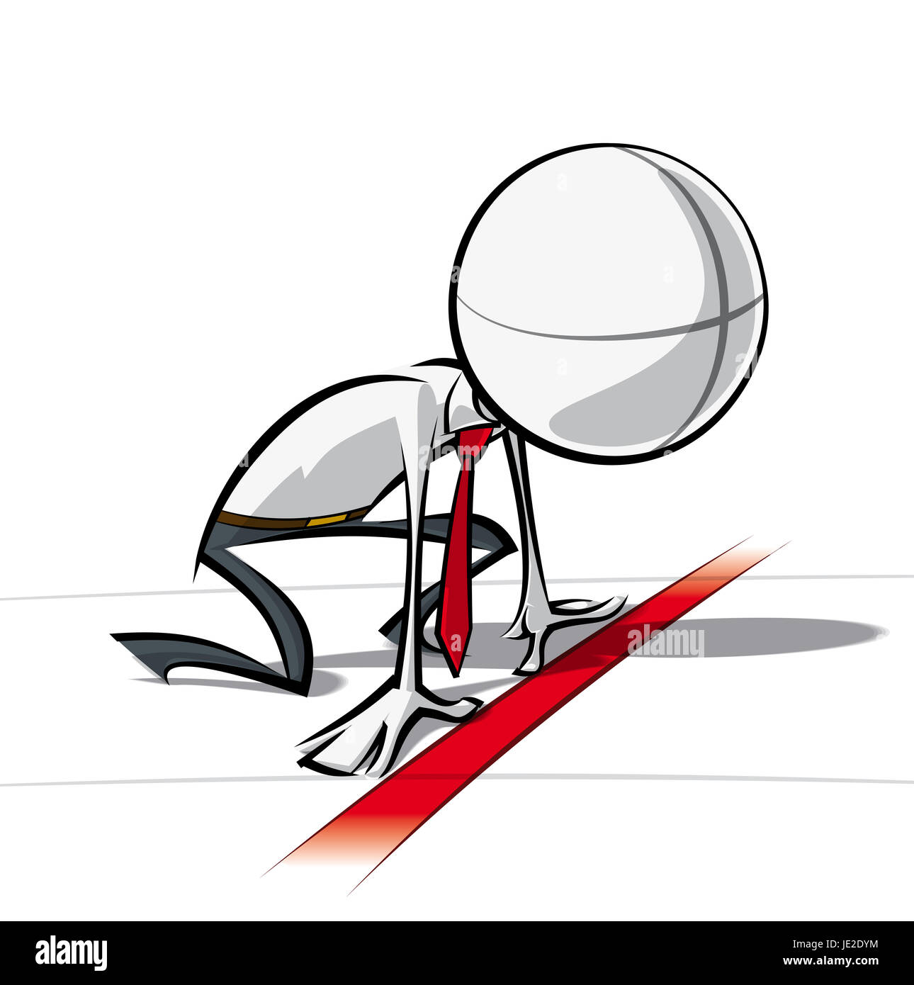 Sparse vector illustration of a of a generic Business cartoon character ...
