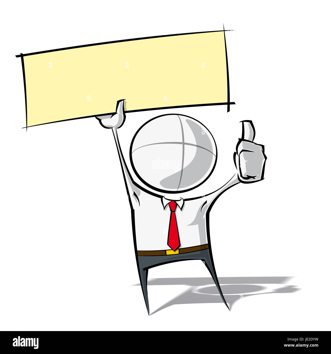 Sparse vector illustration of a of a generic Business cartoon character ...