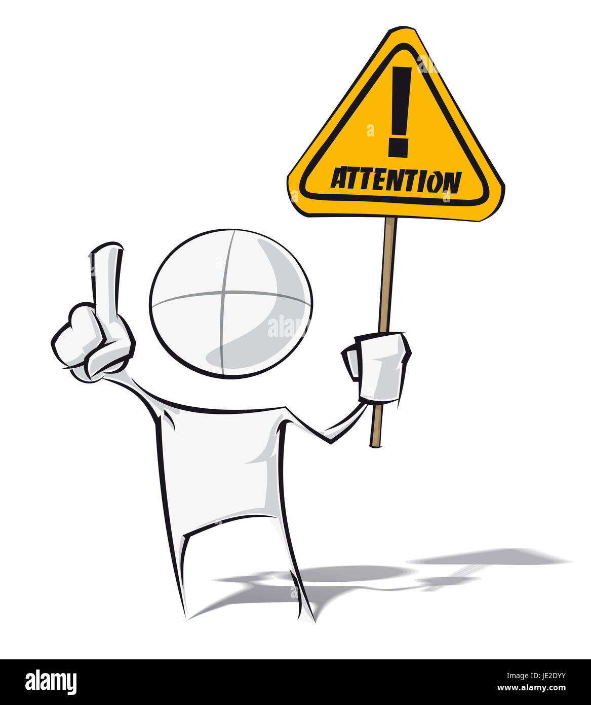 Sparse vector illustration of a of a generic cartoon character holding ...