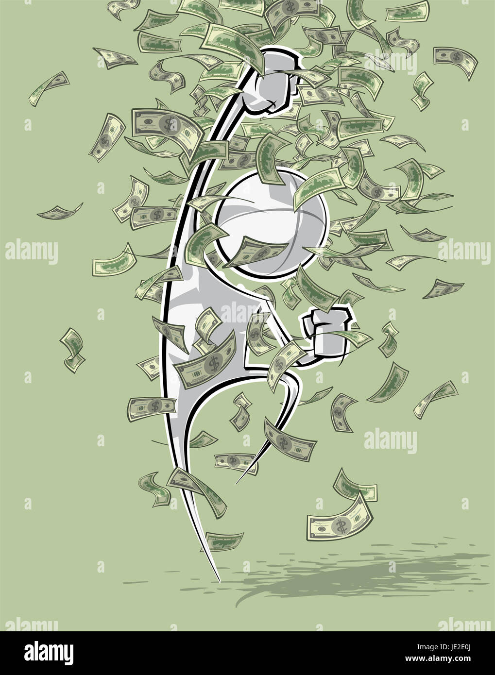 Cartoon man shouting yes hi-res stock photography and images - Alamy