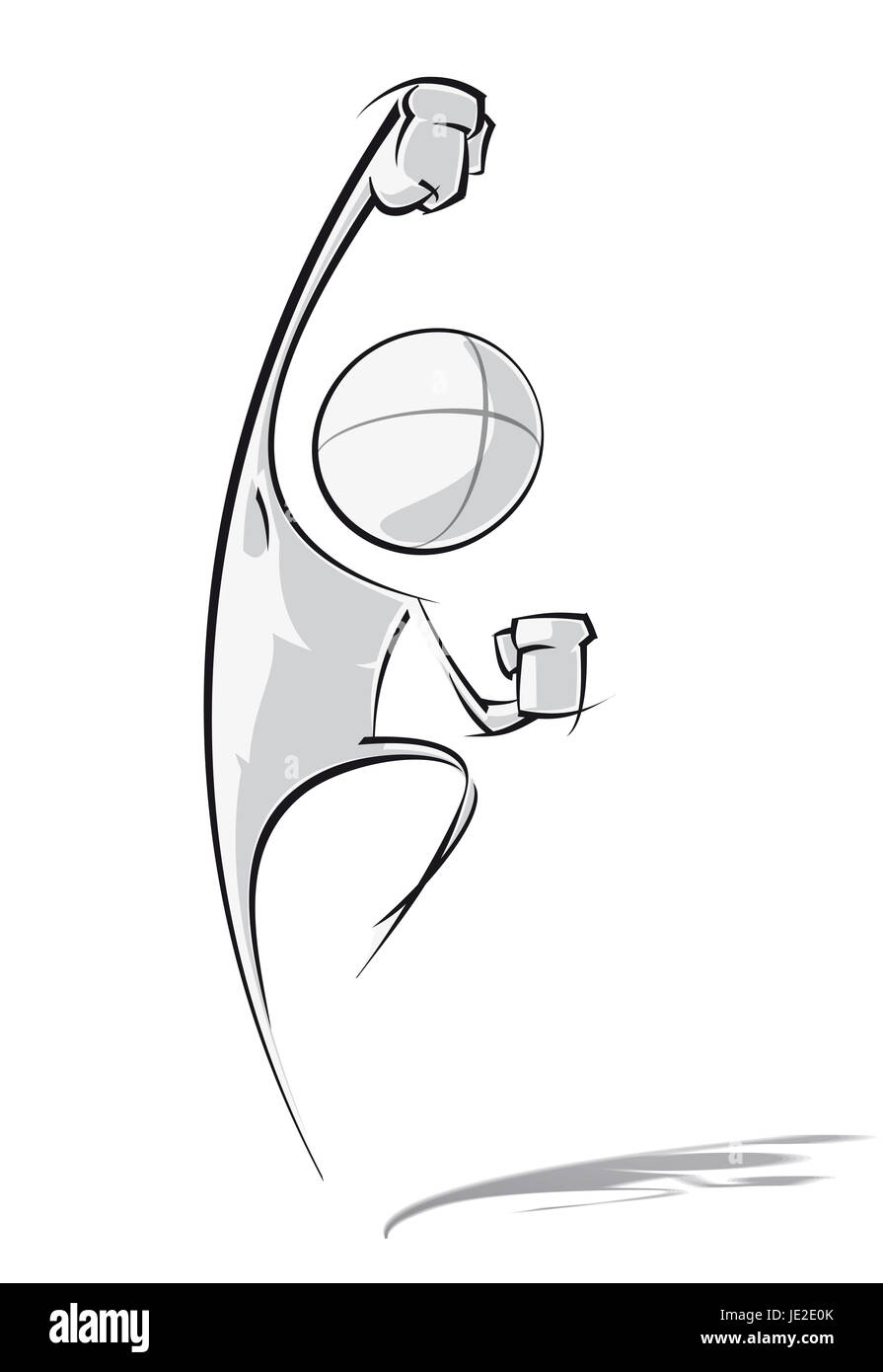 Sparse vector illustration of a of a generic cartoon character in an ...