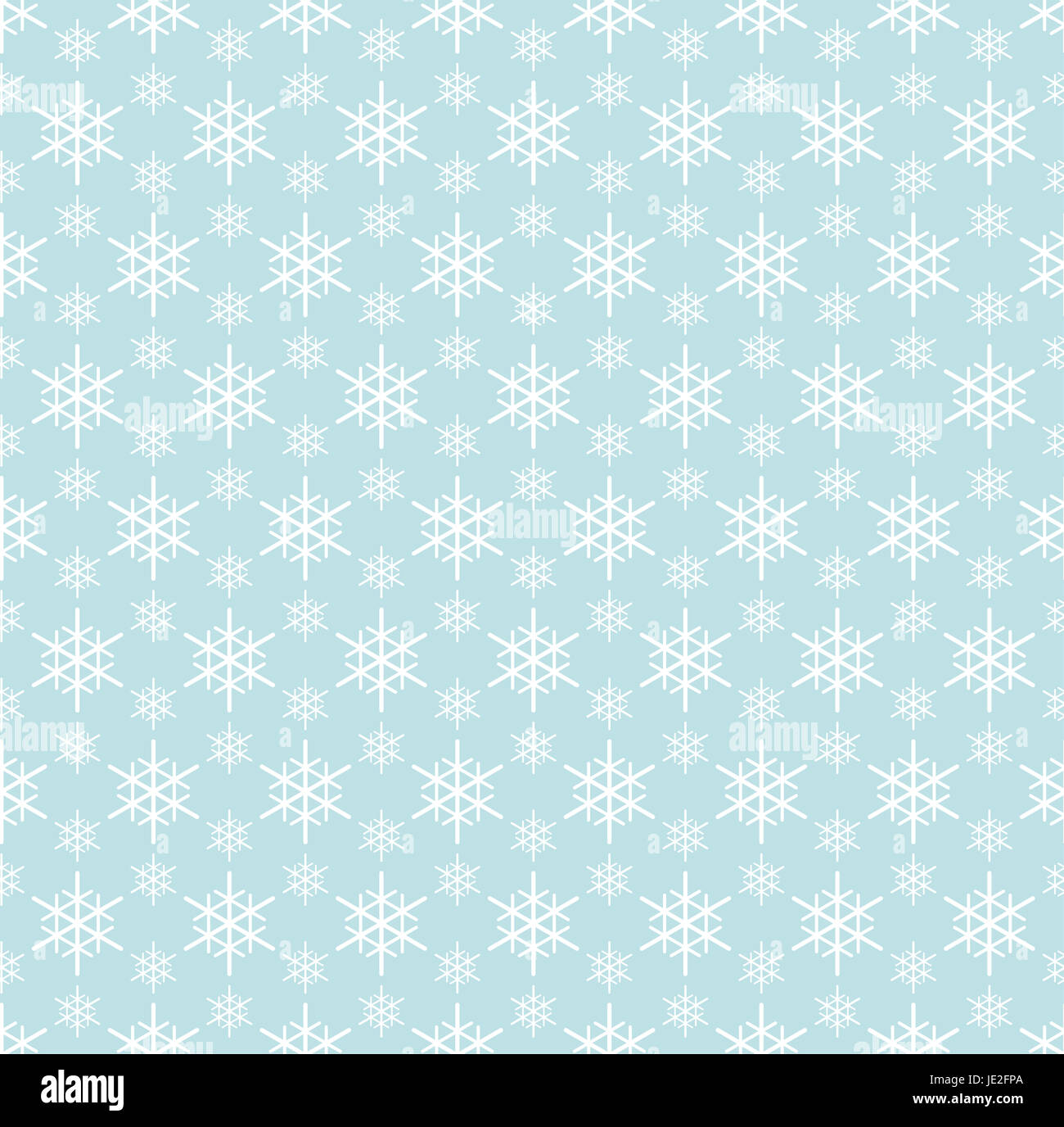 seamless blue and white colored snowflake background Stock Photo - Alamy