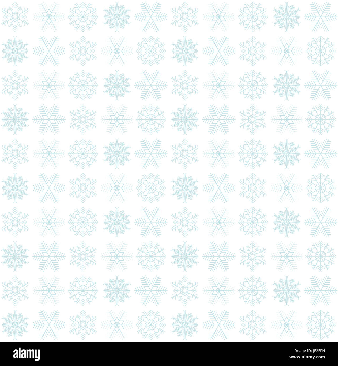 seamless blue and white colored snowflake background Stock Photo - Alamy