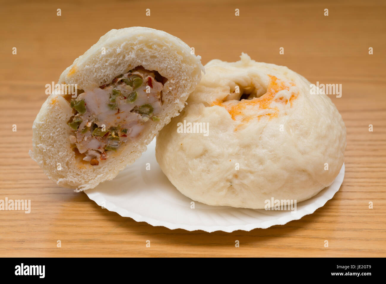 traditional Chinese bun with pork Stock Photo - Alamy