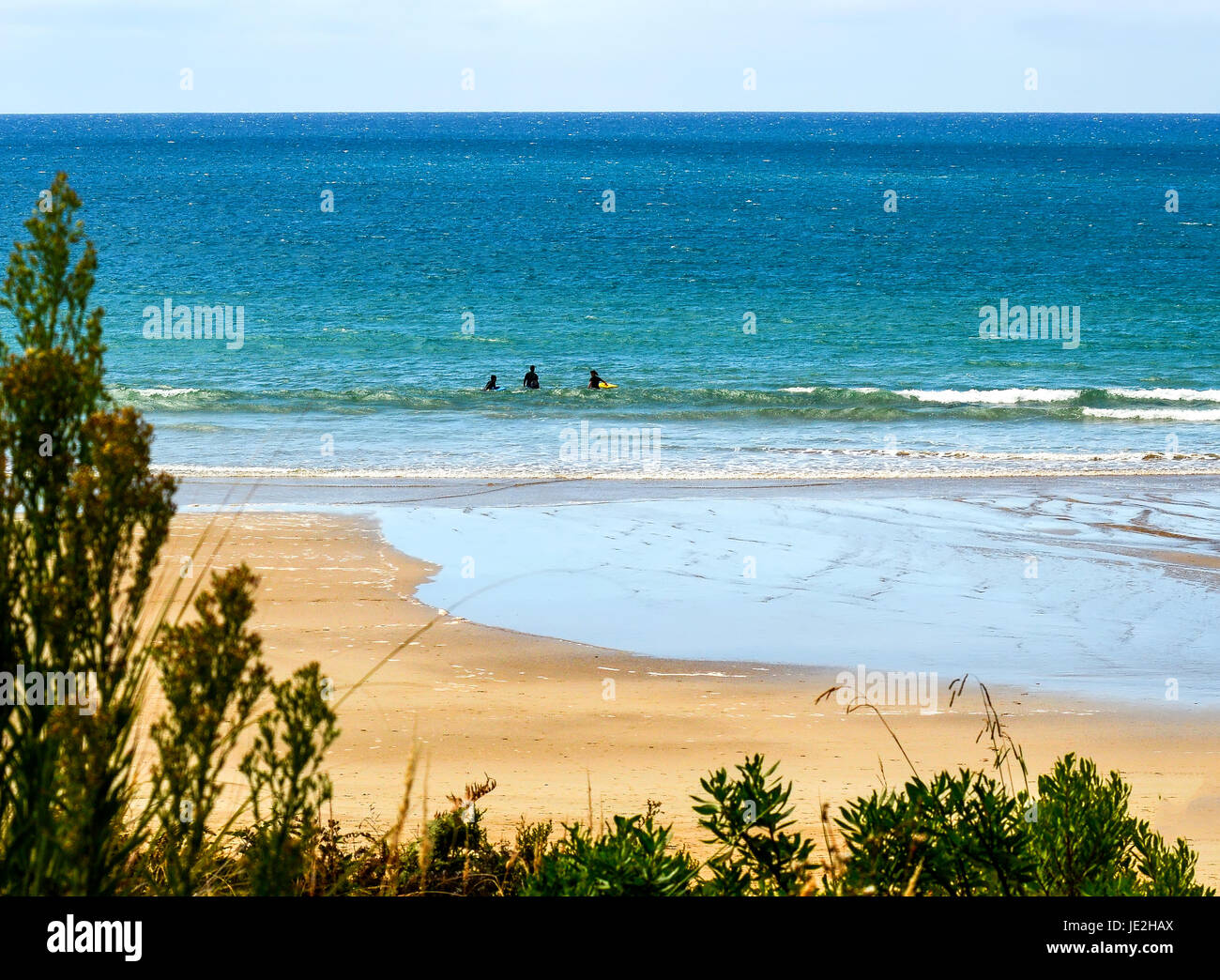 All shades of blue of the Pacific ocean. The Australian coast Stock ...