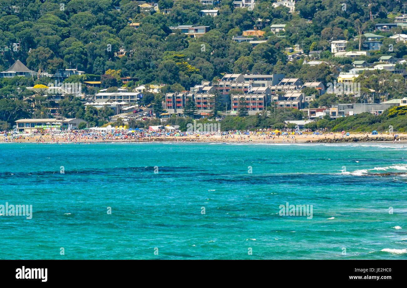 All shades of blue of the Pacific ocean. The Australian coast Stock ...