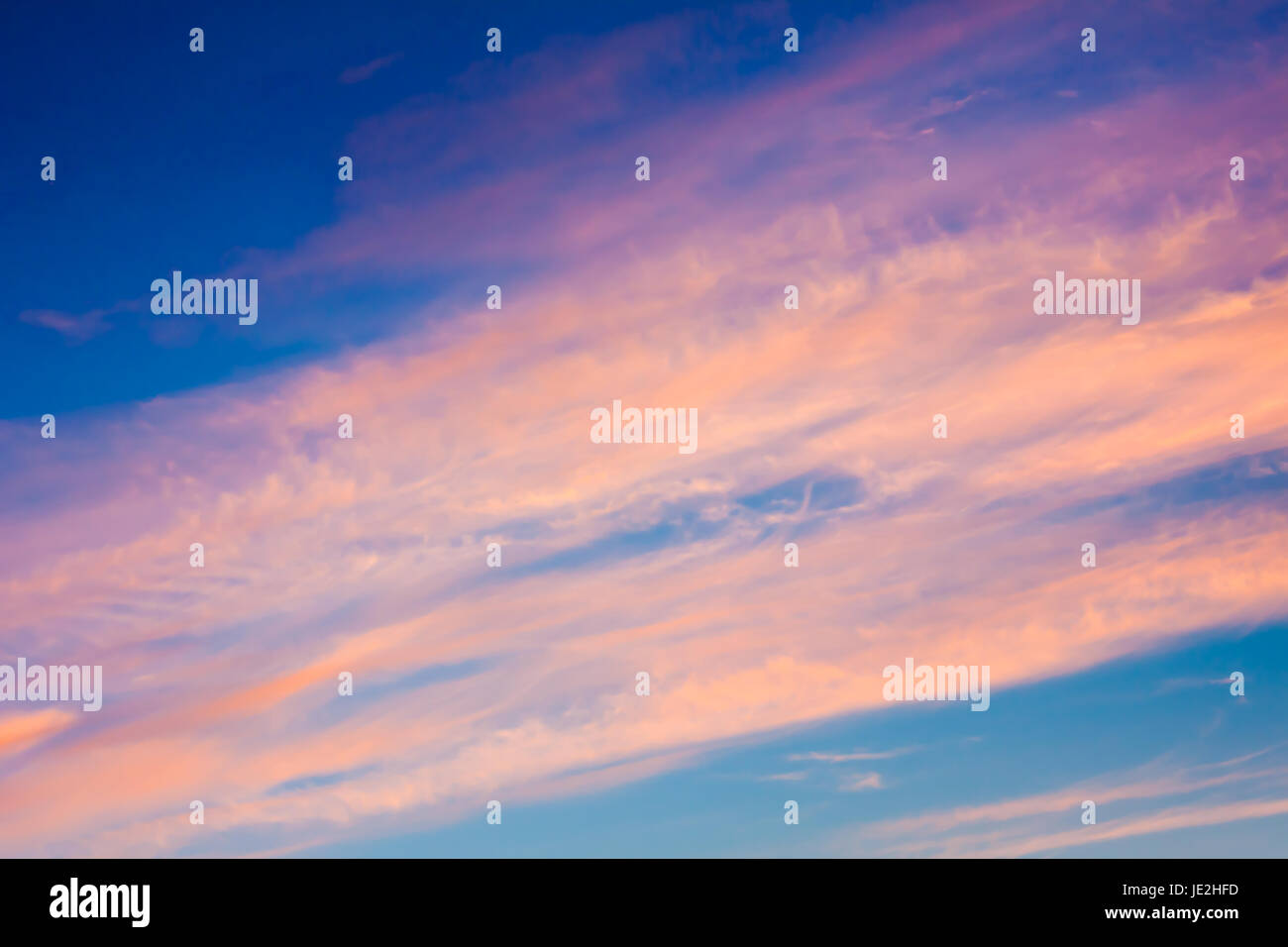 Bright colors in a beautiful morning sky Stock Photo - Alamy