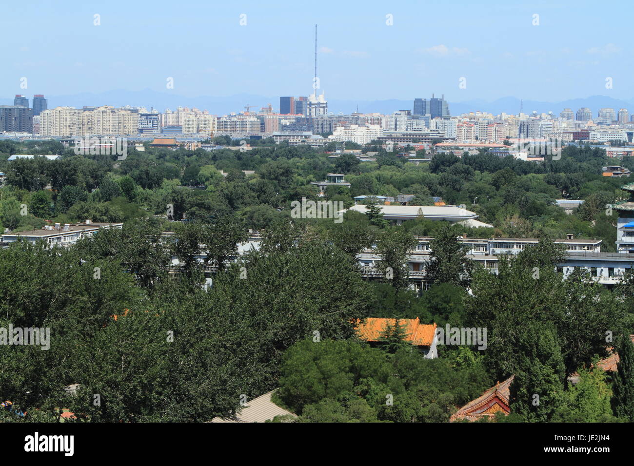 the skyline of beijing Stock Photo - Alamy