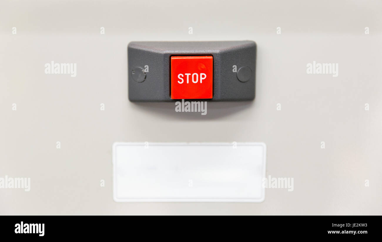 Machine emergency stop button hi-res stock photography and images - Alamy