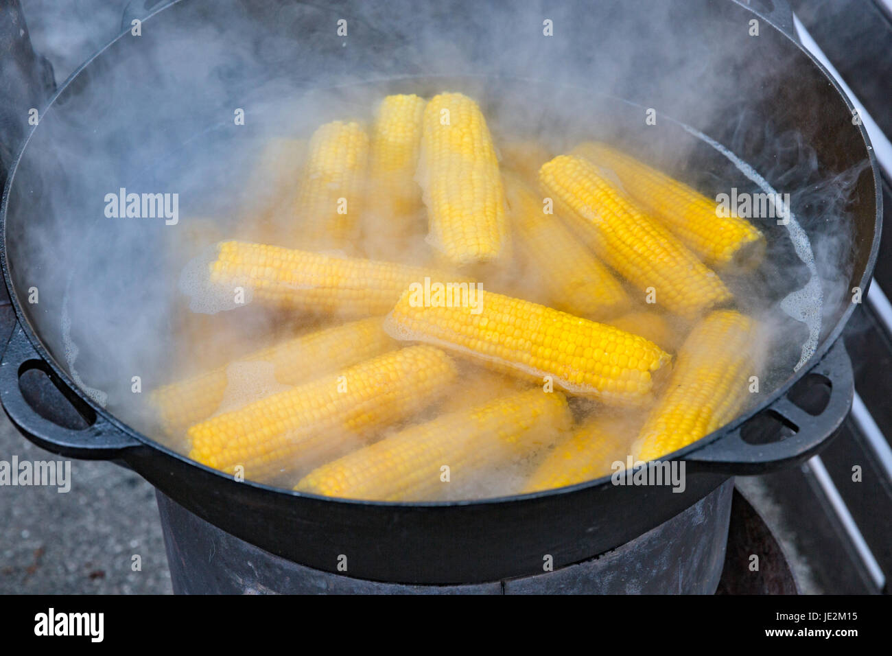 Street food boiled corn hi-res stock photography and images - Alamy