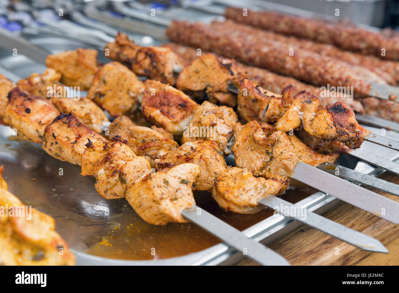 Food juicy shashlik skewers hi-res stock photography and images - Alamy