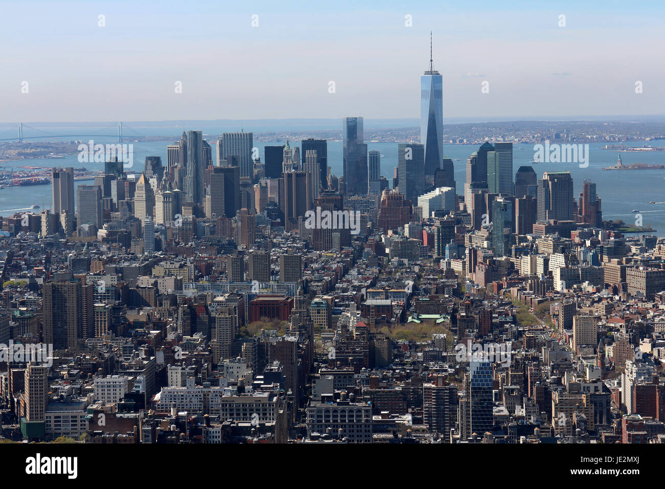 aerial view of manhattan Stock Photo - Alamy