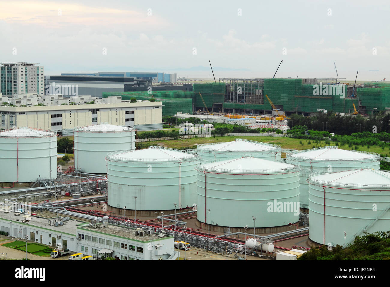 oil tank at day Stock Photo - Alamy