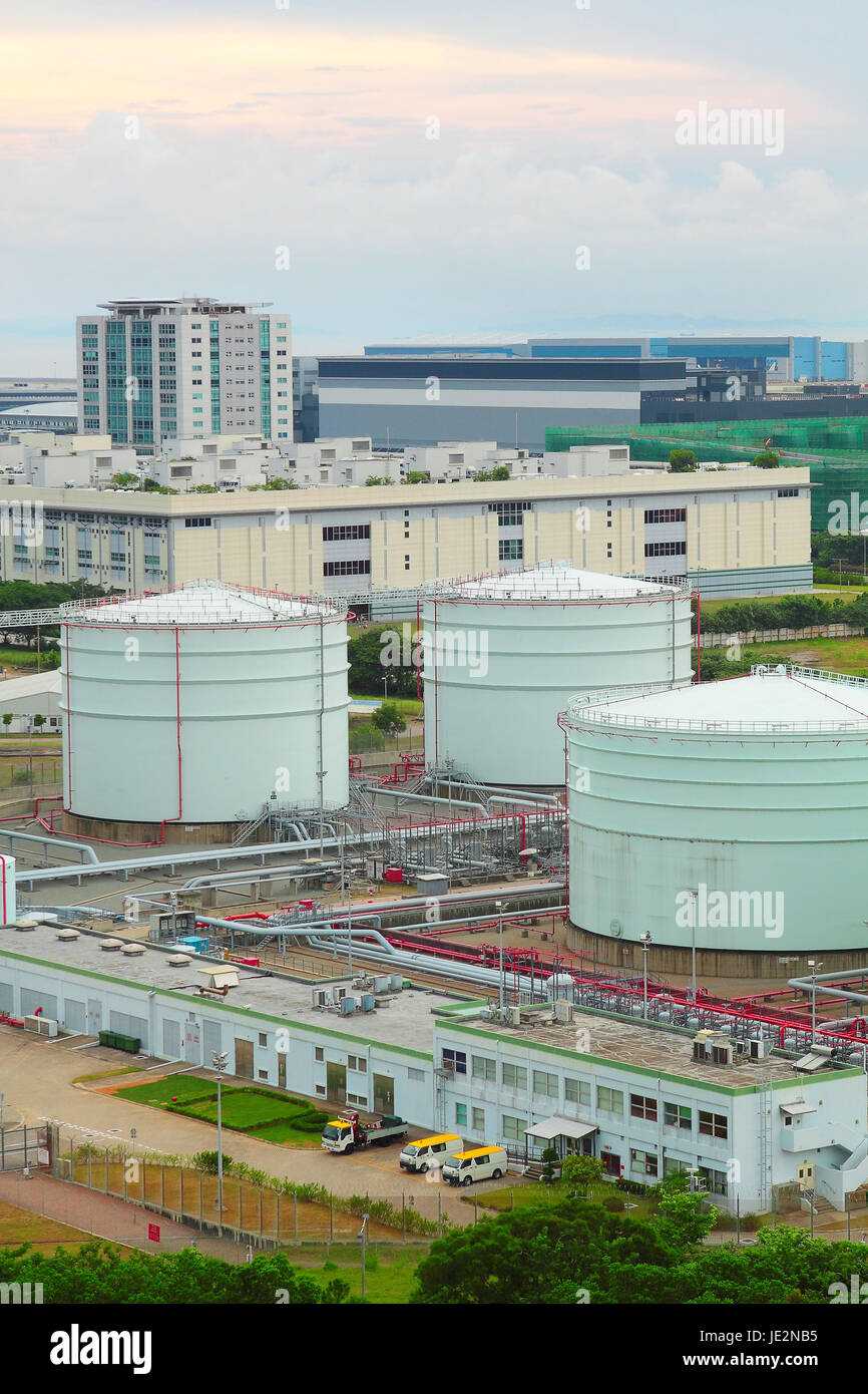 oil tank at day Stock Photo - Alamy