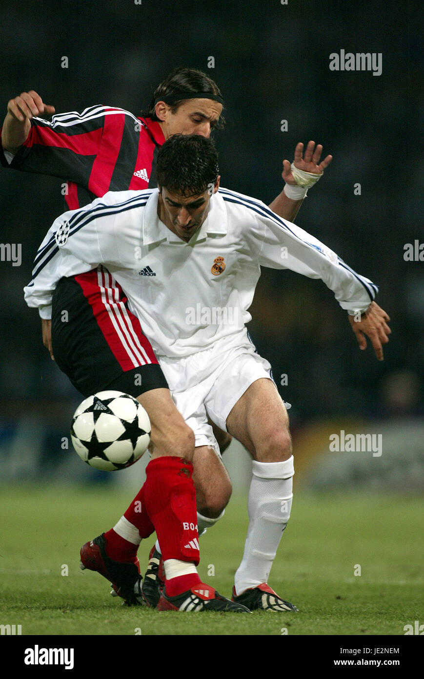 RAUL & BORIS ZIVKOVIC BAYER LEVERKUSEN V REAL MADRID HAMPDEN PARK ...