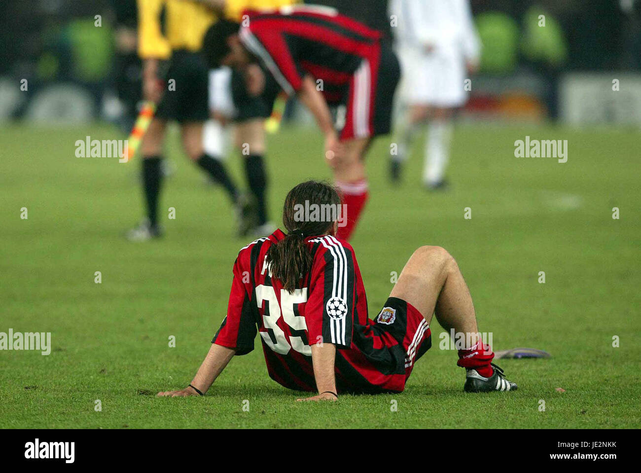 Bayer leverkusen v real madrid diego placente hi-res stock photography ...