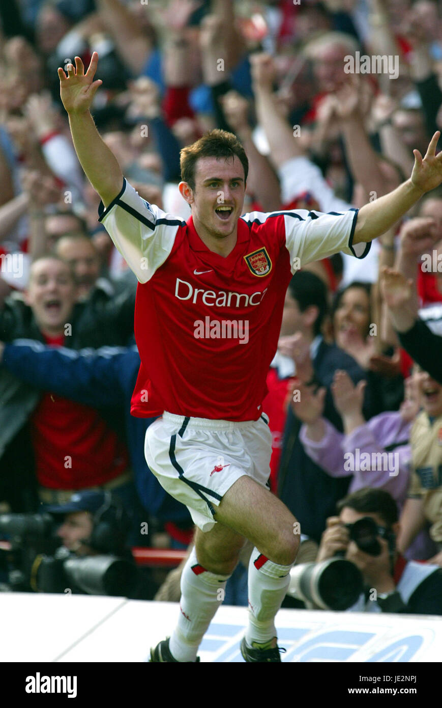 FRANCIS JEFFERS ARSENAL FC ARSENAL FC HIGHBURY LONDON 12 May 2002 Stock ...