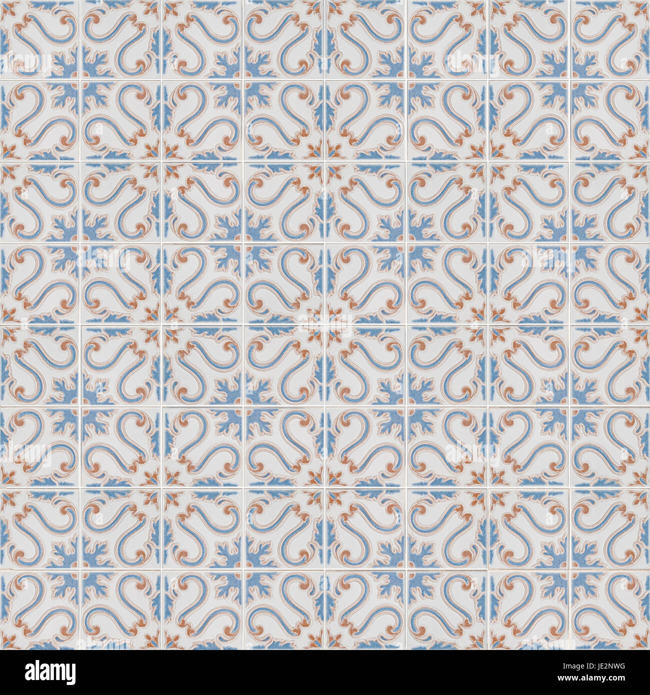 Seamless tile pattern of ancient ceramic tiles Stock Photo - Alamy