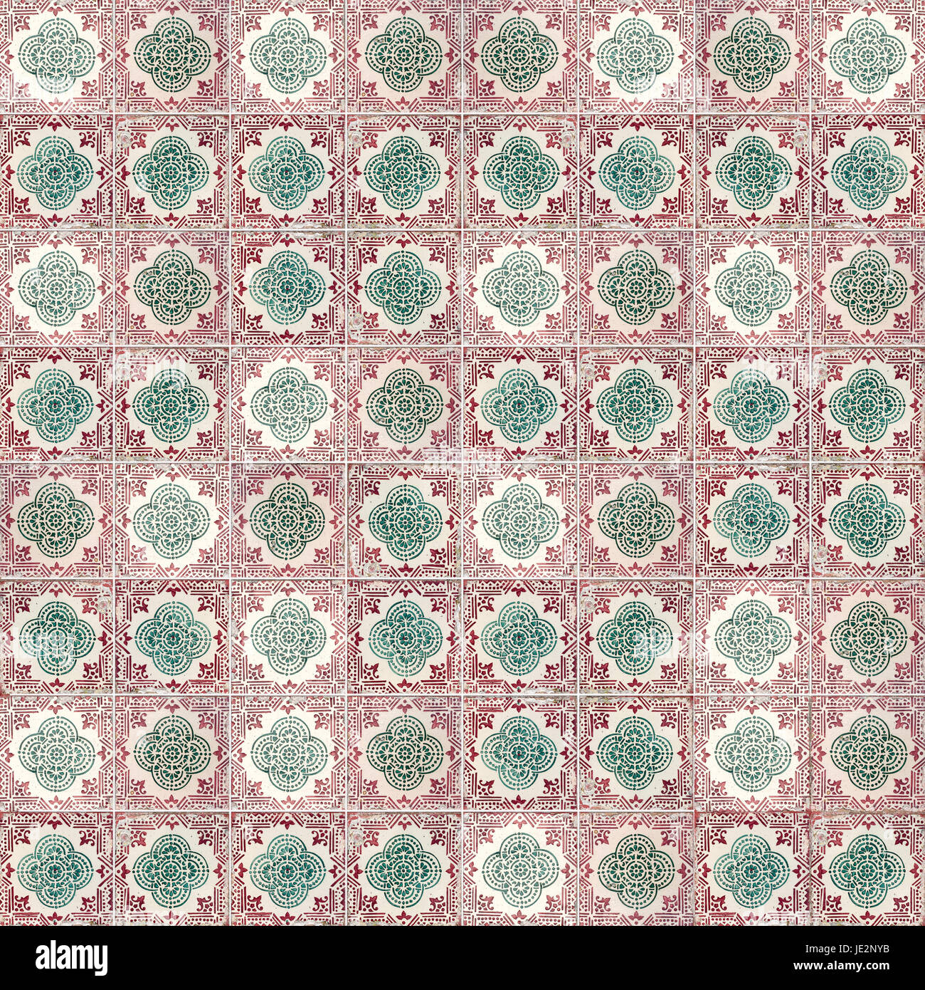 Seamless tile pattern of ancient ceramic tiles Stock Photo - Alamy