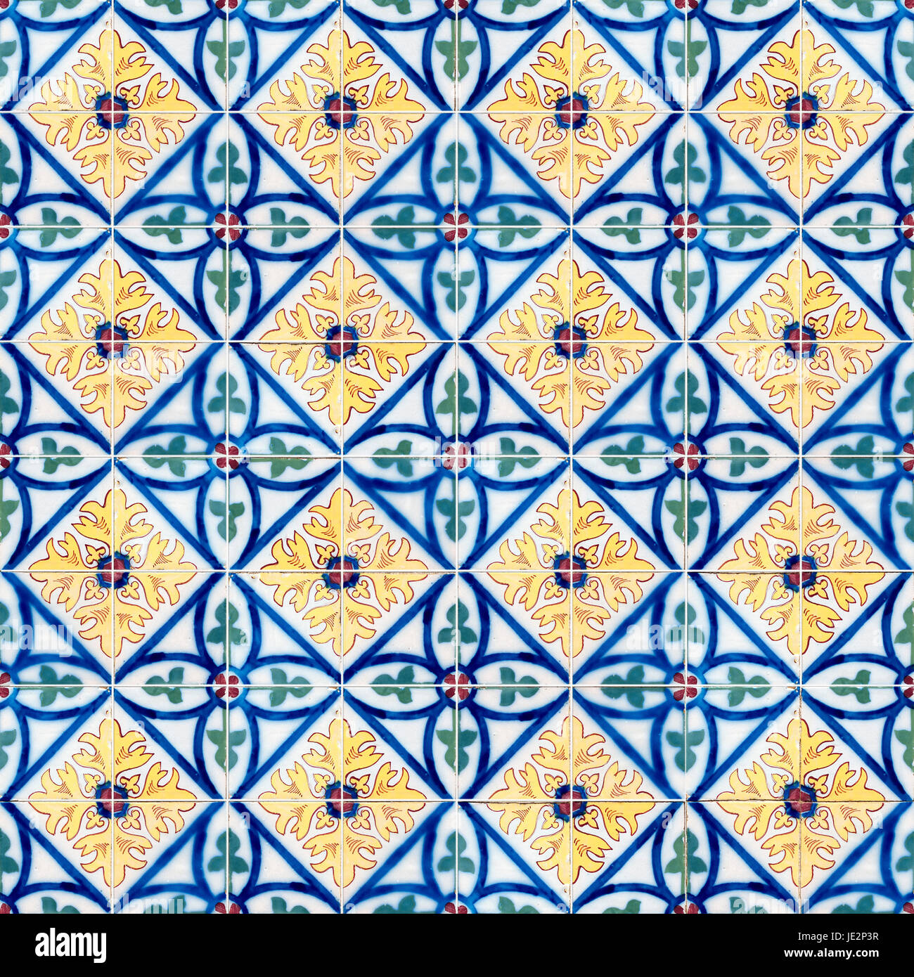 Seamless tile pattern of ancient ceramic tiles Stock Photo - Alamy