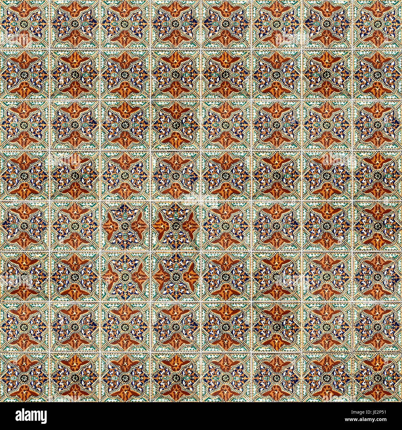 Seamless tile pattern of ancient ceramic tiles Stock Photo - Alamy