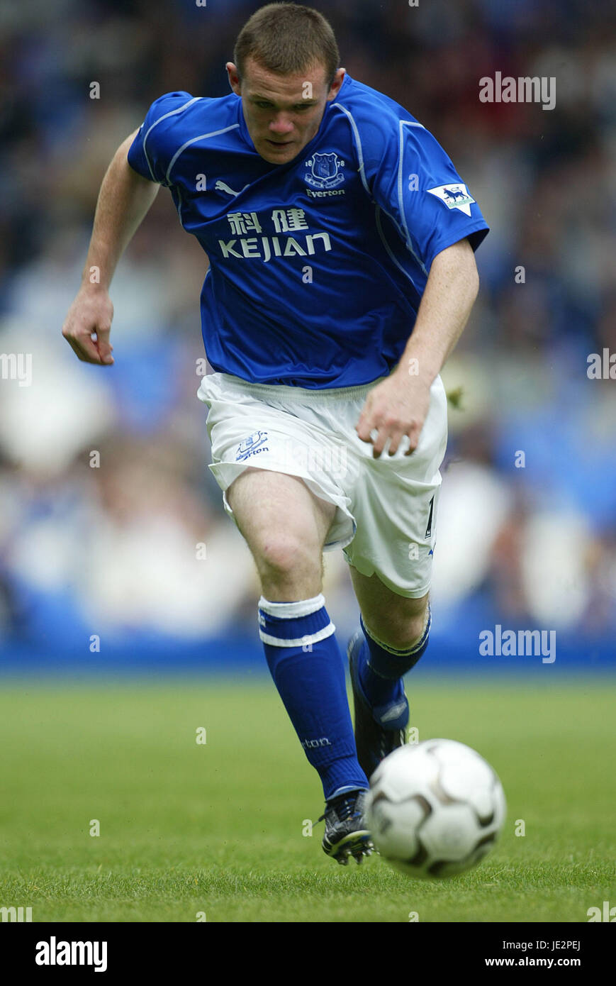WAYNE ROONEY, EVERTON FC, EVERTON V ATHLETIC BILBAO, 2002 Stock Photo ...