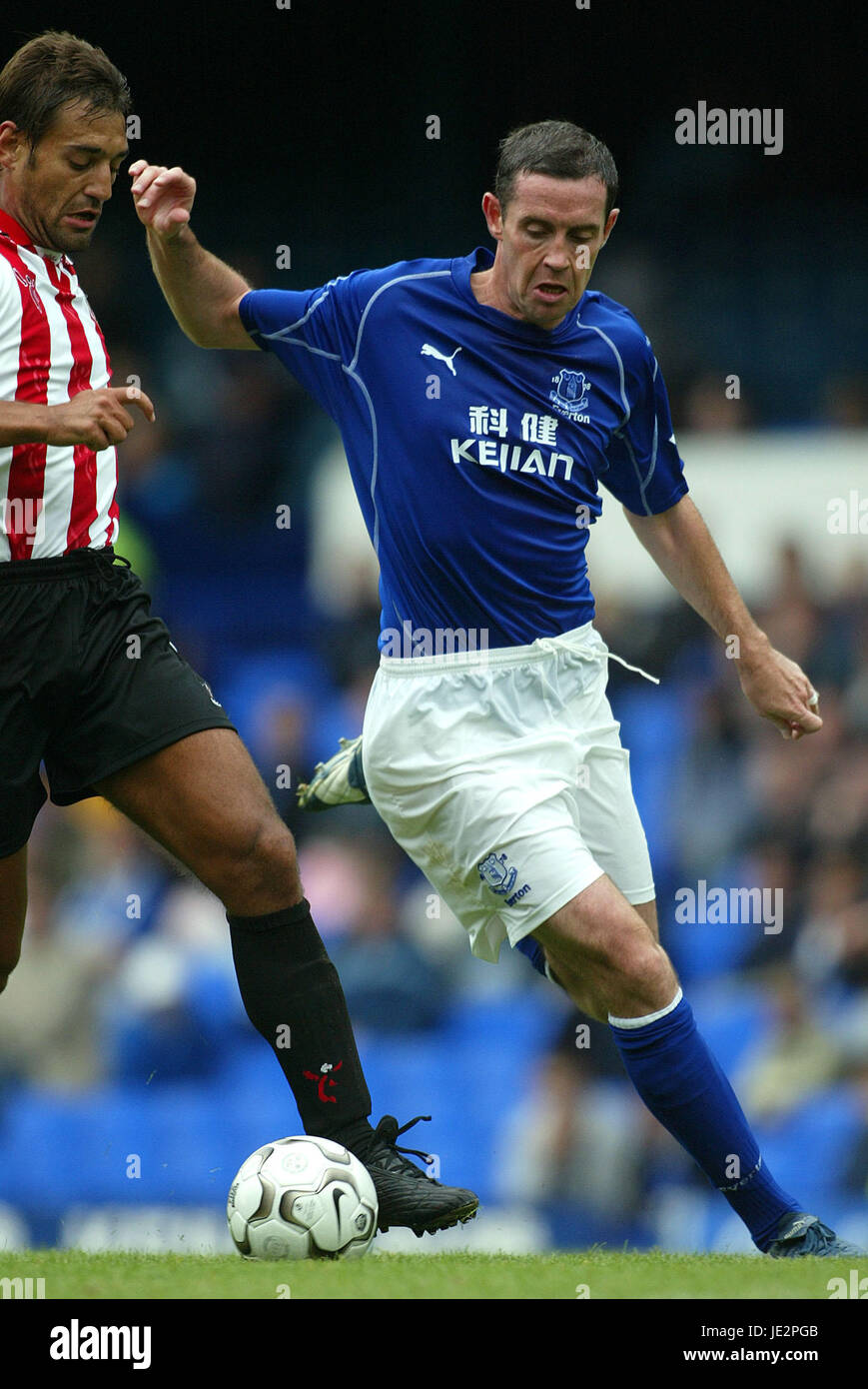DAVID WEIR EVERTON FC GOODISON PARK LIVERPOOL 10 August 2002 Stock ...