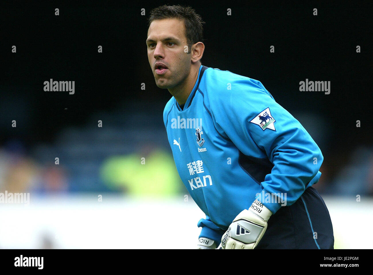 RICHARD WRIGHT EVERTON FC GOODISON PARK LIVERPOOL 10 August 2002 Stock ...