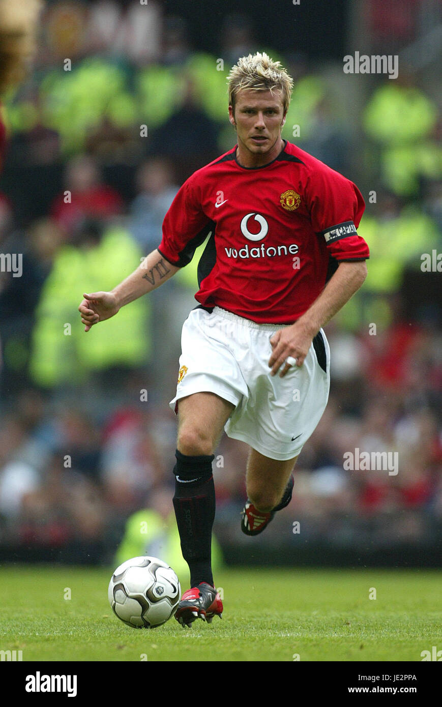 DAVID BECKHAM MANCHESTER UNITED FC OLD TRAFFORD MANCHESTER ENGLAND 10 ...