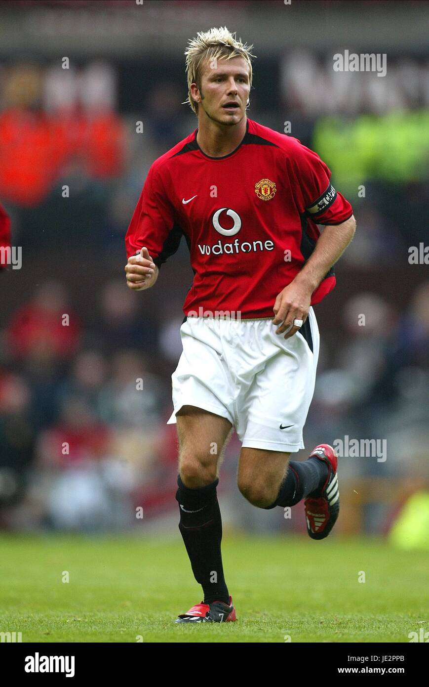 DAVID BECKHAM MANCHESTER UNITED FC OLD TRAFFORD MANCHESTER ENGLAND 10 ...