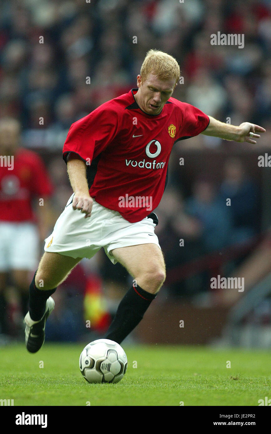 PAUL SCHOLES MANCHESTER UNITED FC OLD TRAFFORD MANCHESTER ENGLAND 10 ...