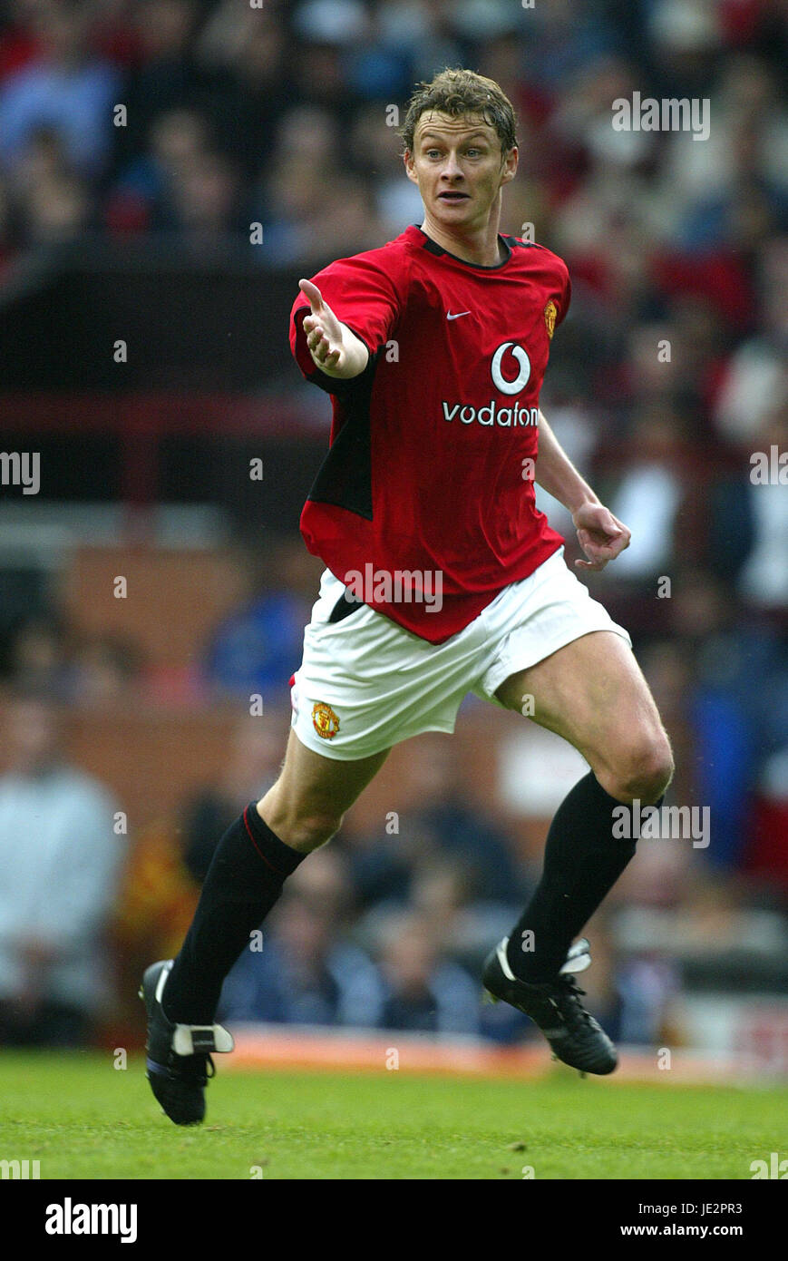 OLE GUNNAR SOLSKJAER MANCHESTER UNITED FC OLD TRAFFORD MANCHESTER ...