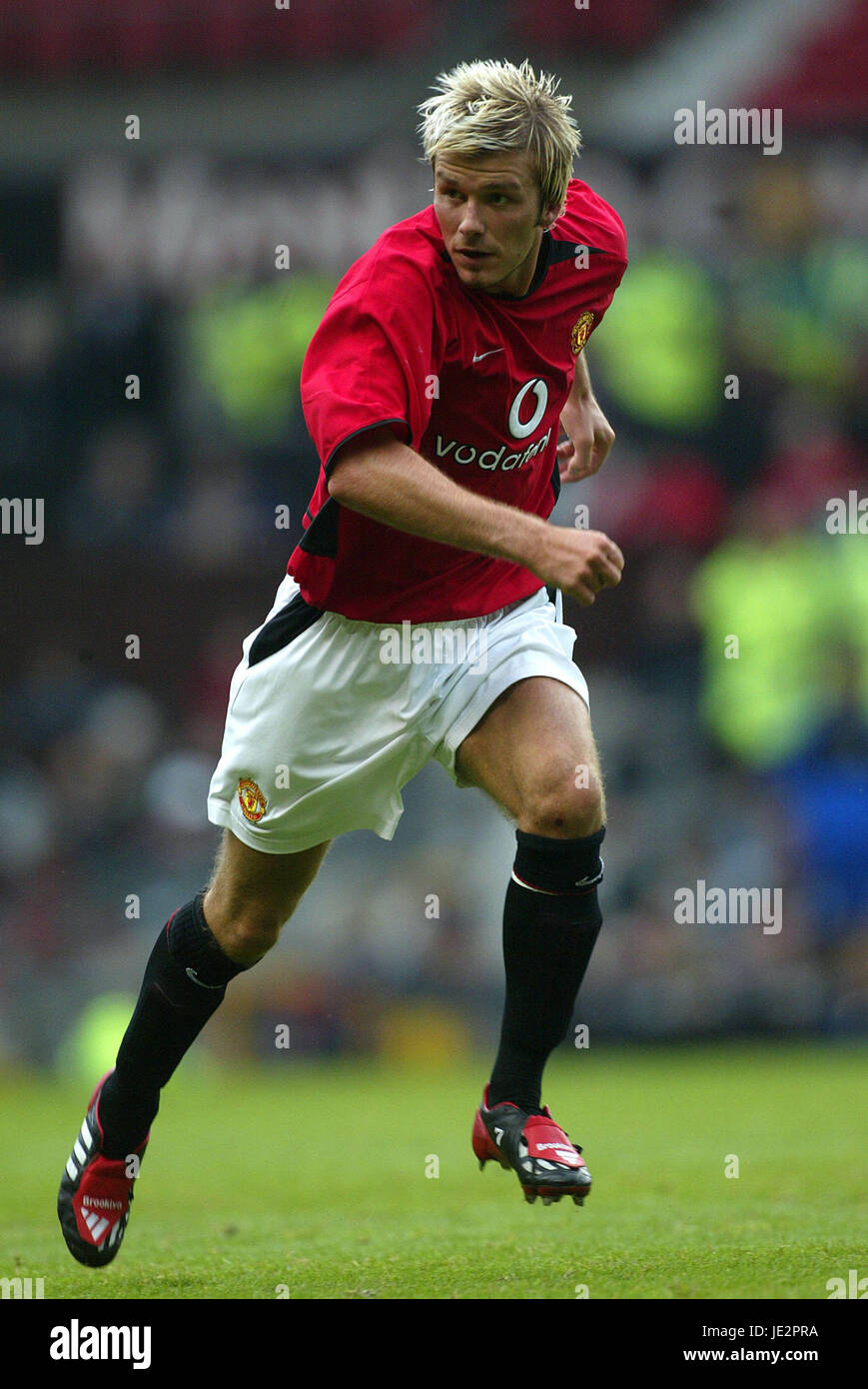 DAVID BECKHAM MANCHESTER UNITED FC OLD TRAFFORD MANCHESTER ENGLAND 10 ...