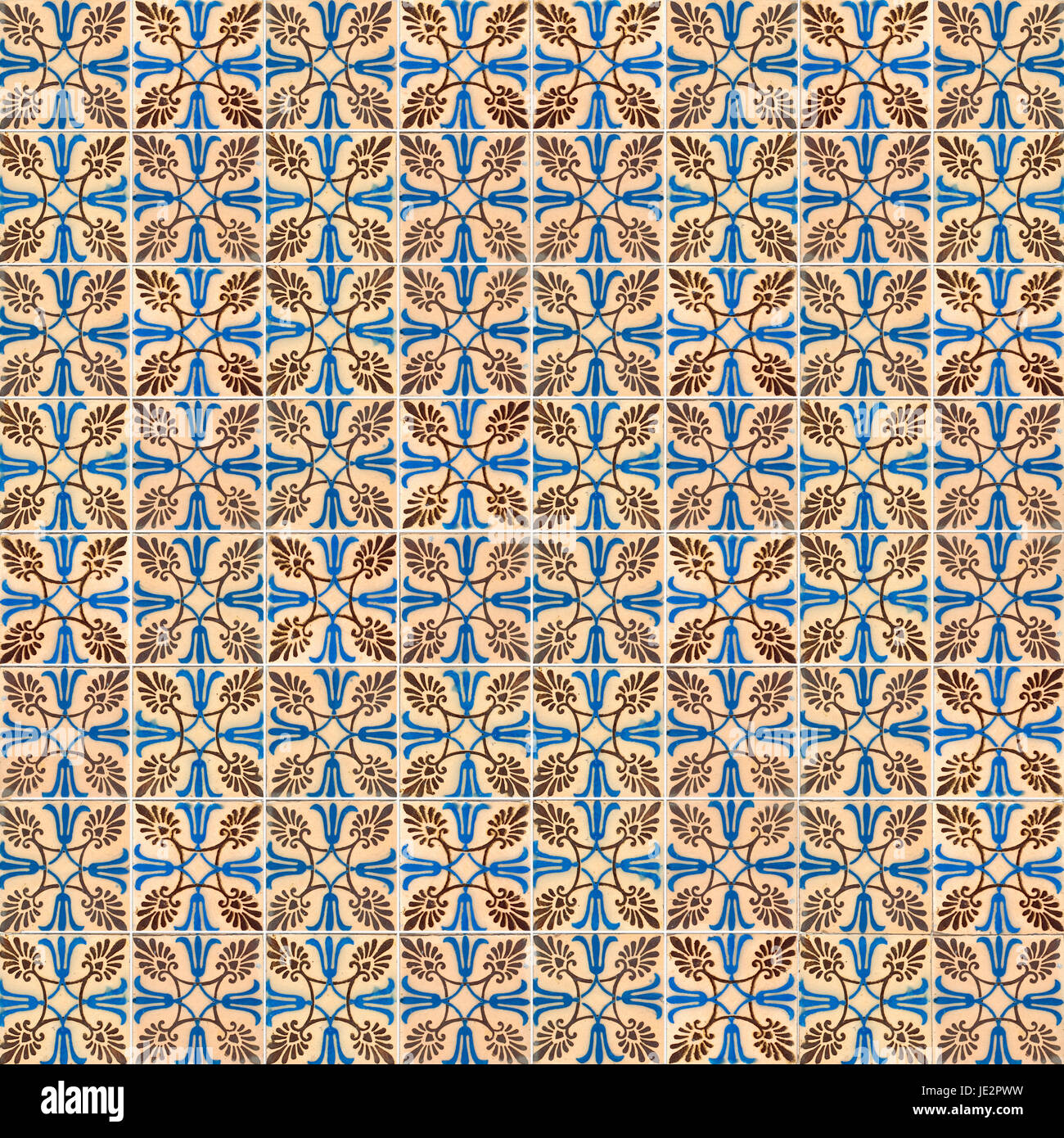 Seamless tile pattern of ancient ceramic tiles Stock Photo - Alamy