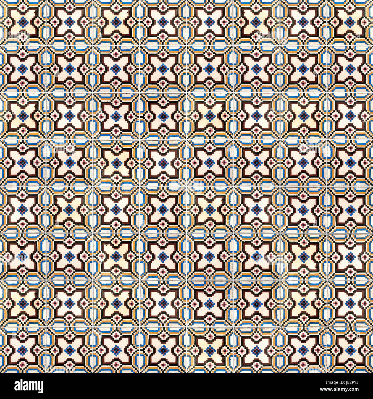 Seamless tile pattern of ancient ceramic tiles Stock Photo - Alamy