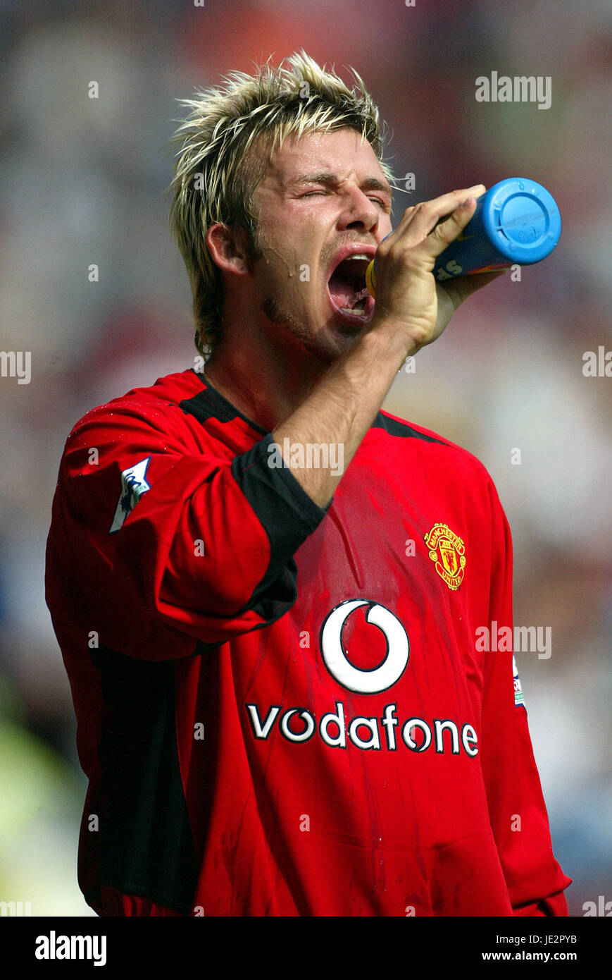 DAVID BECKHAM MANCHESTER UNITED FC OLD TRAFFORD MANCHESTER ENGLAND 17 ...