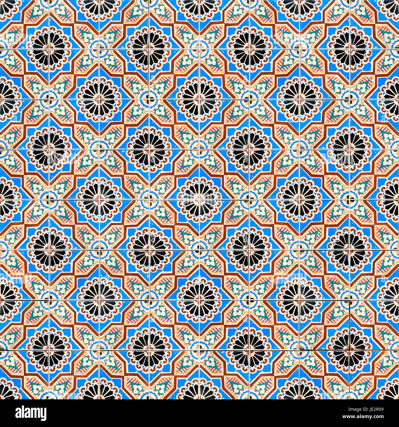 Seamless tile pattern of ancient ceramic tiles Stock Photo - Alamy