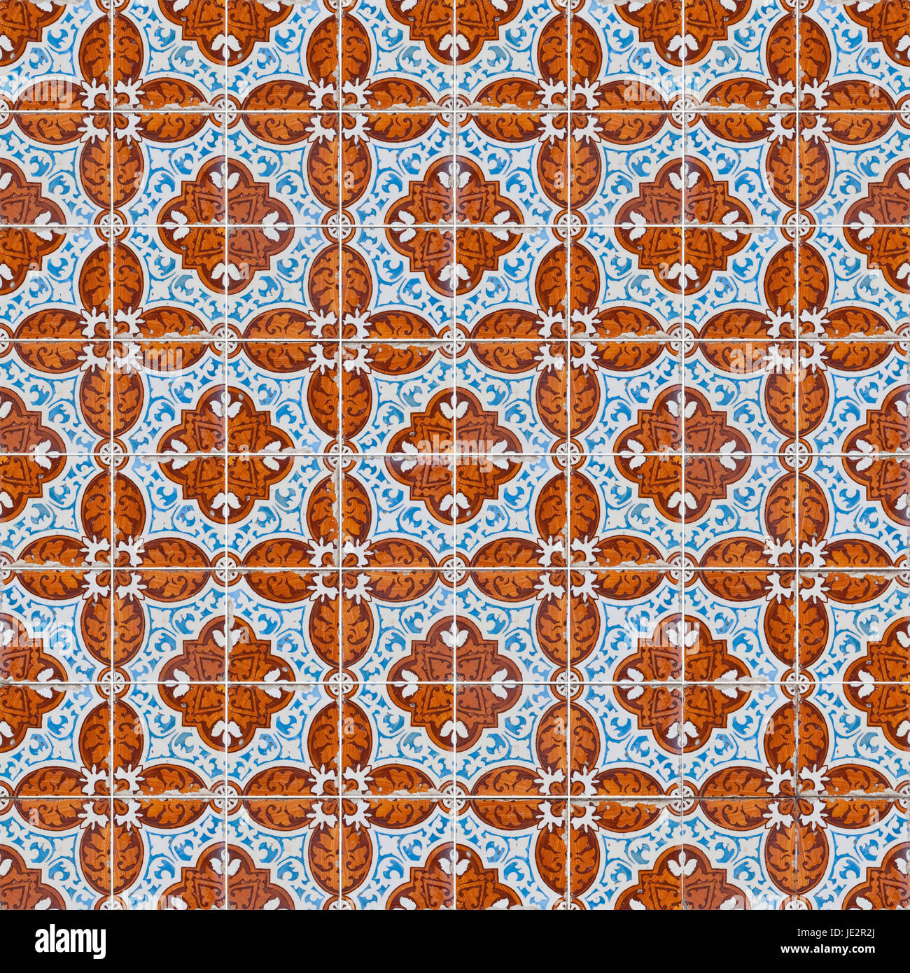 Seamless tile pattern of ancient ceramic tiles Stock Photo - Alamy