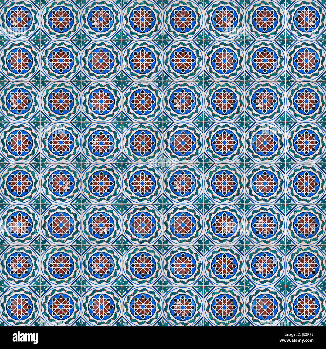 Seamless tile pattern of ancient ceramic tiles Stock Photo - Alamy