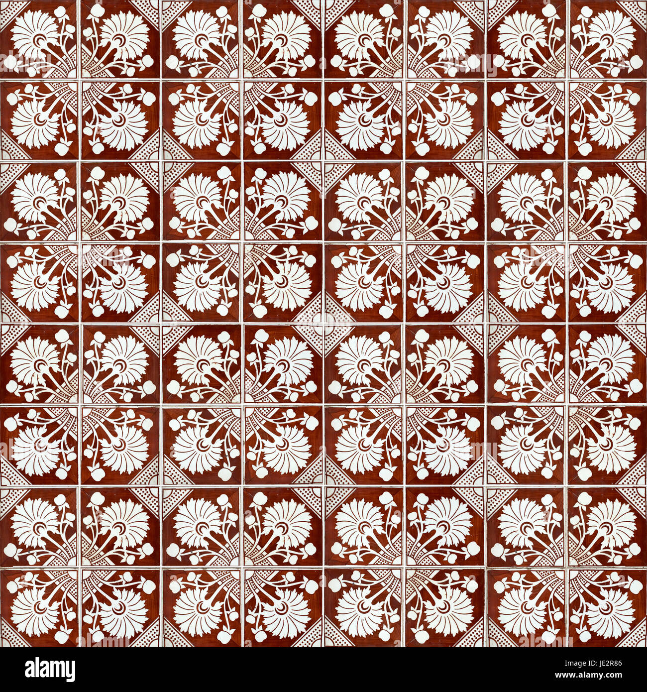 Seamless tile pattern of ancient ceramic tiles Stock Photo - Alamy