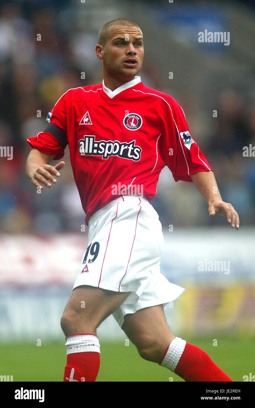 LUKE YOUNG CHARLTON ATHLETIC FC REEBOK STADIUM BOLTON BOLTON 25 August ...