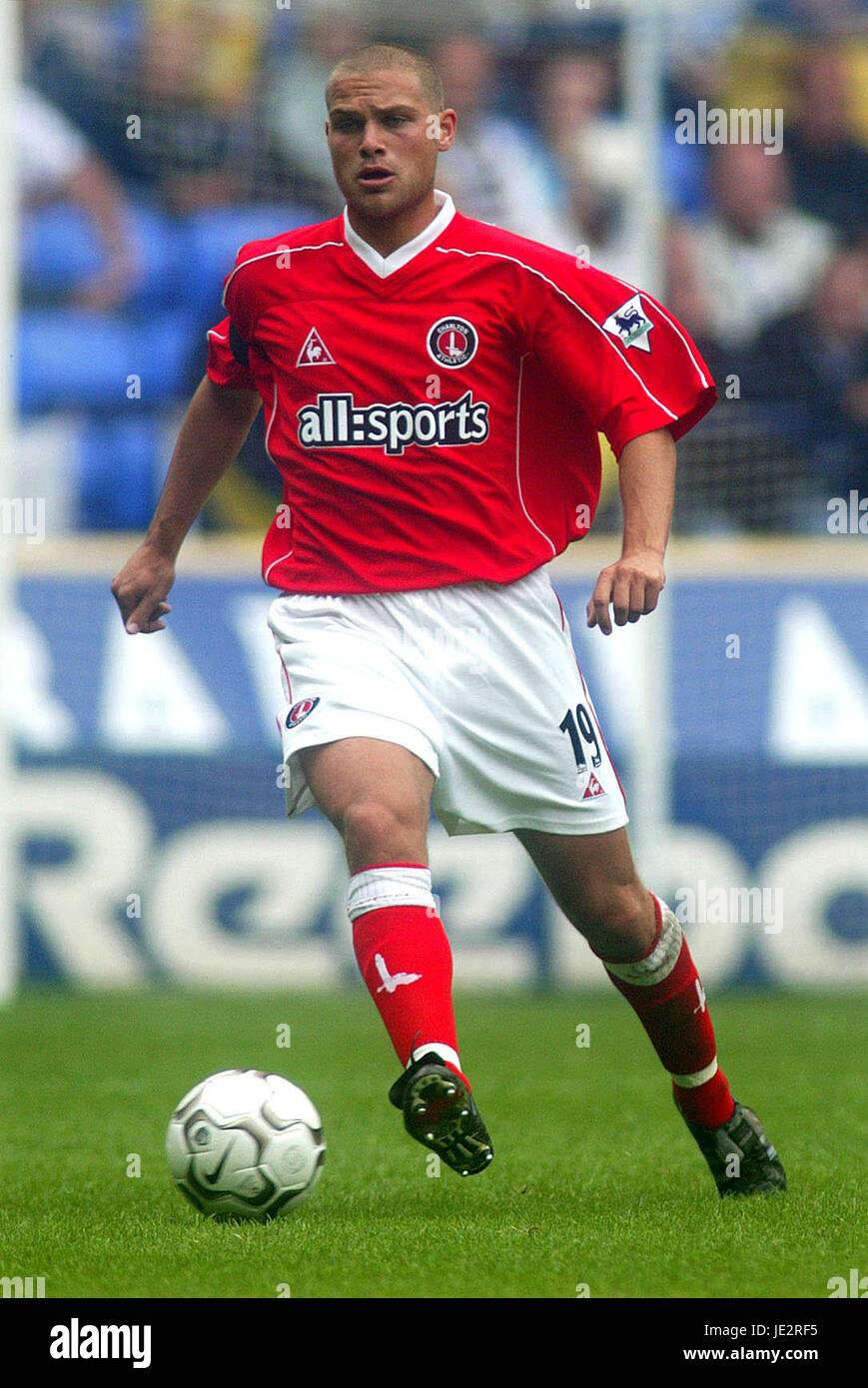 LUKE YOUNG CHARLTON ATHLETIC FC REEBOK STADIUM BOLTON BOLTON 25 August ...