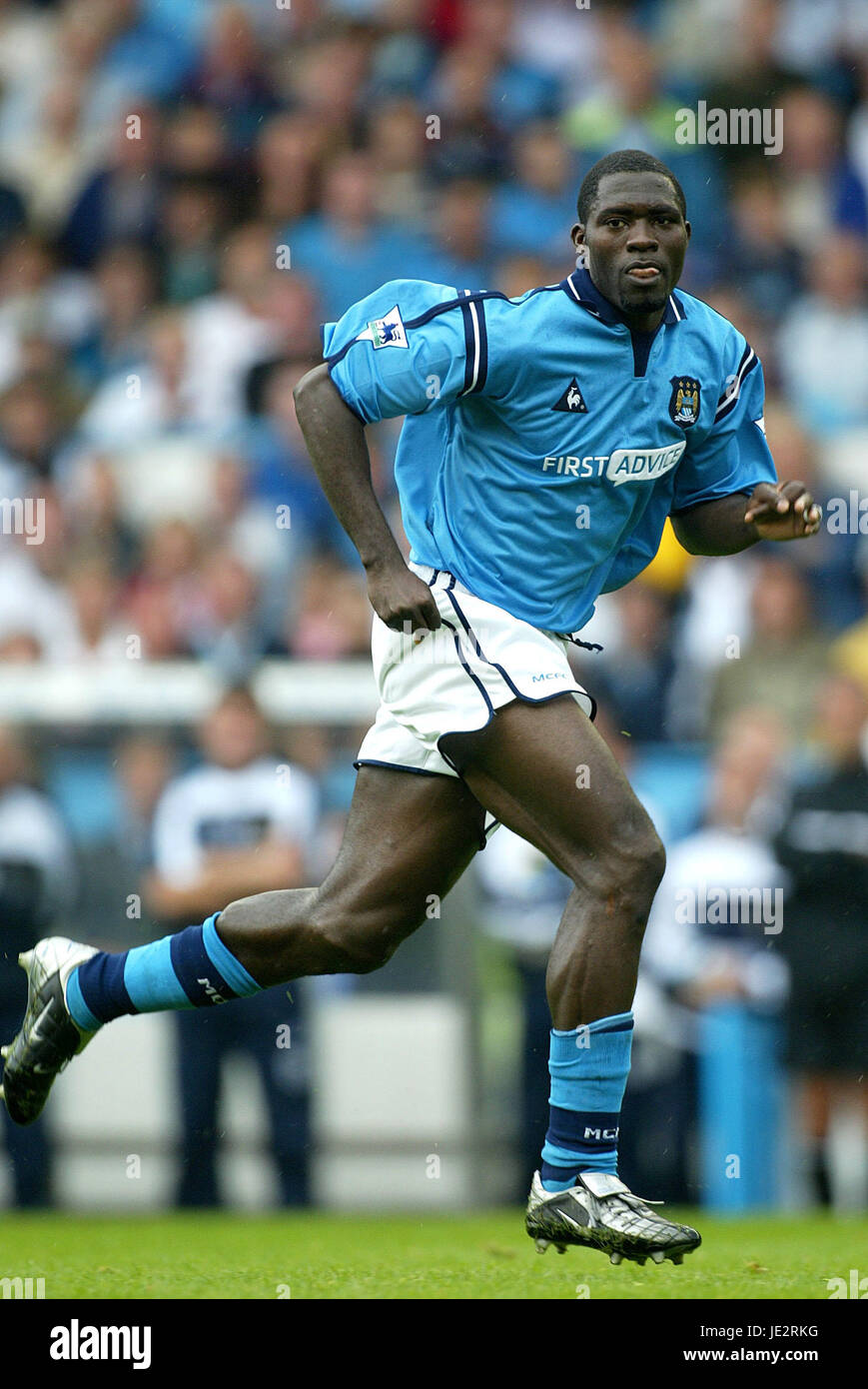MARC VIVIEN FOE MANCHESTER CITY FC MAINE ROAD MANCHESTER 24 August 2002 ...